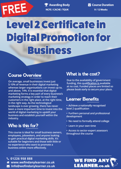 Digital Promotion for Business | We Find Any Learner